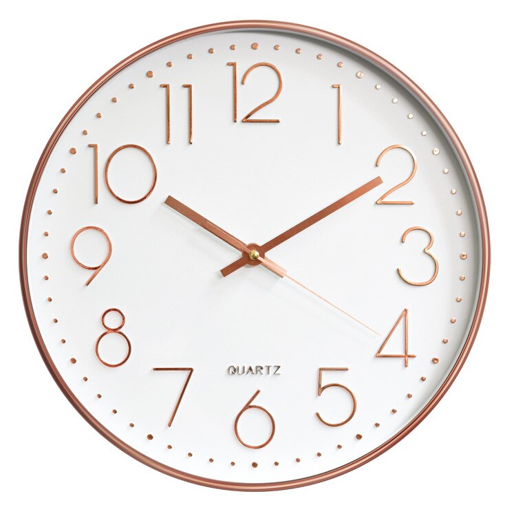 12 Inch Home Plastic Silent Wall Clock Living Room... – Grandado