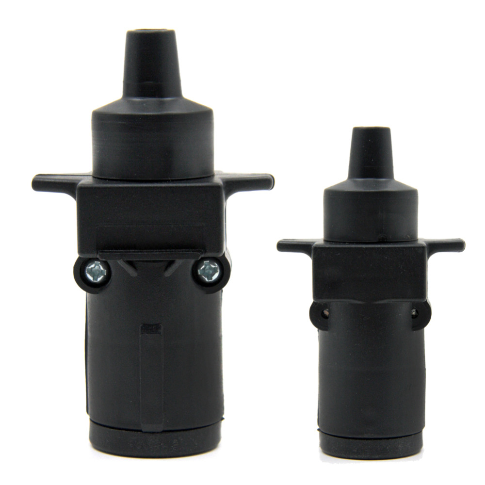 TIROL Black 7 Pin Round Trailer Socket Trailer Lig... – Grandado