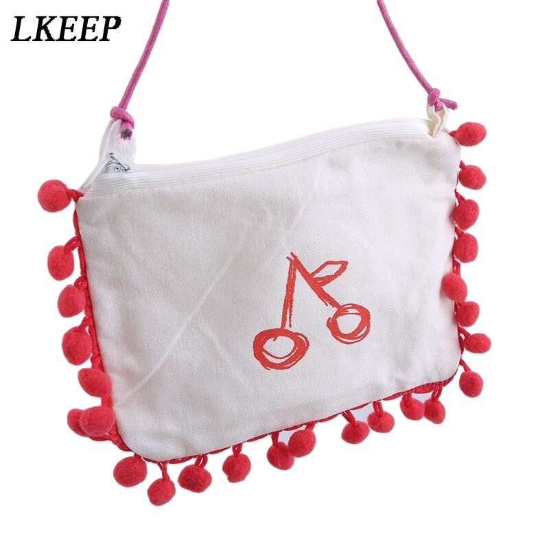 Child Kids Girls Red Tassels Mini Canvas Bags Hand... – Grandado