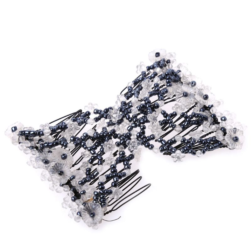 1pcs Magic Beads Elasticity Double Hair Comb Clip ... – Grandado