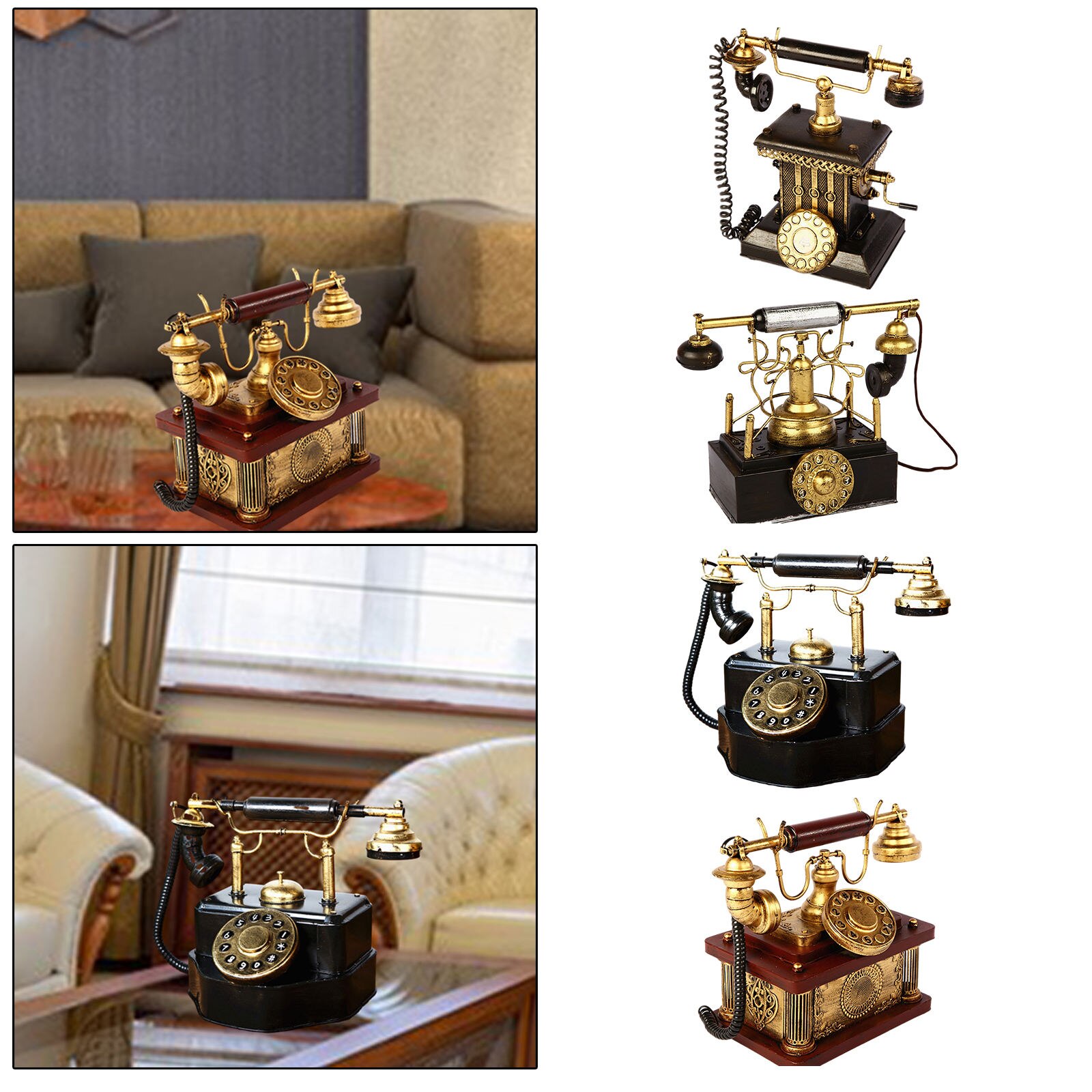 Vintage Style Dial Rotary Antique Telephone Model ... – Vicedeal