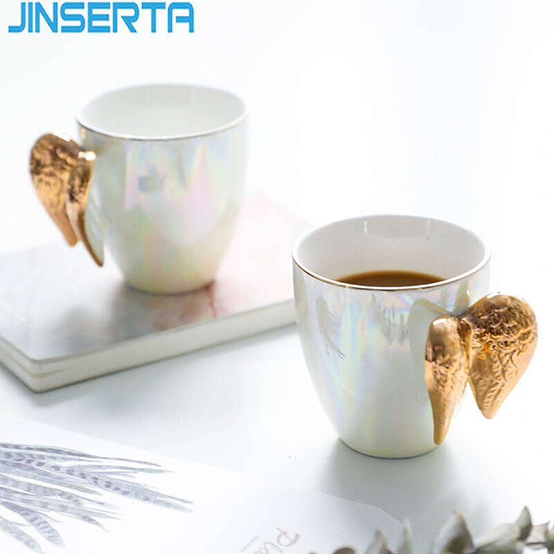 Jinserta Keramische Mok Thee Koffie Melk Cup Gold ... – Grandado