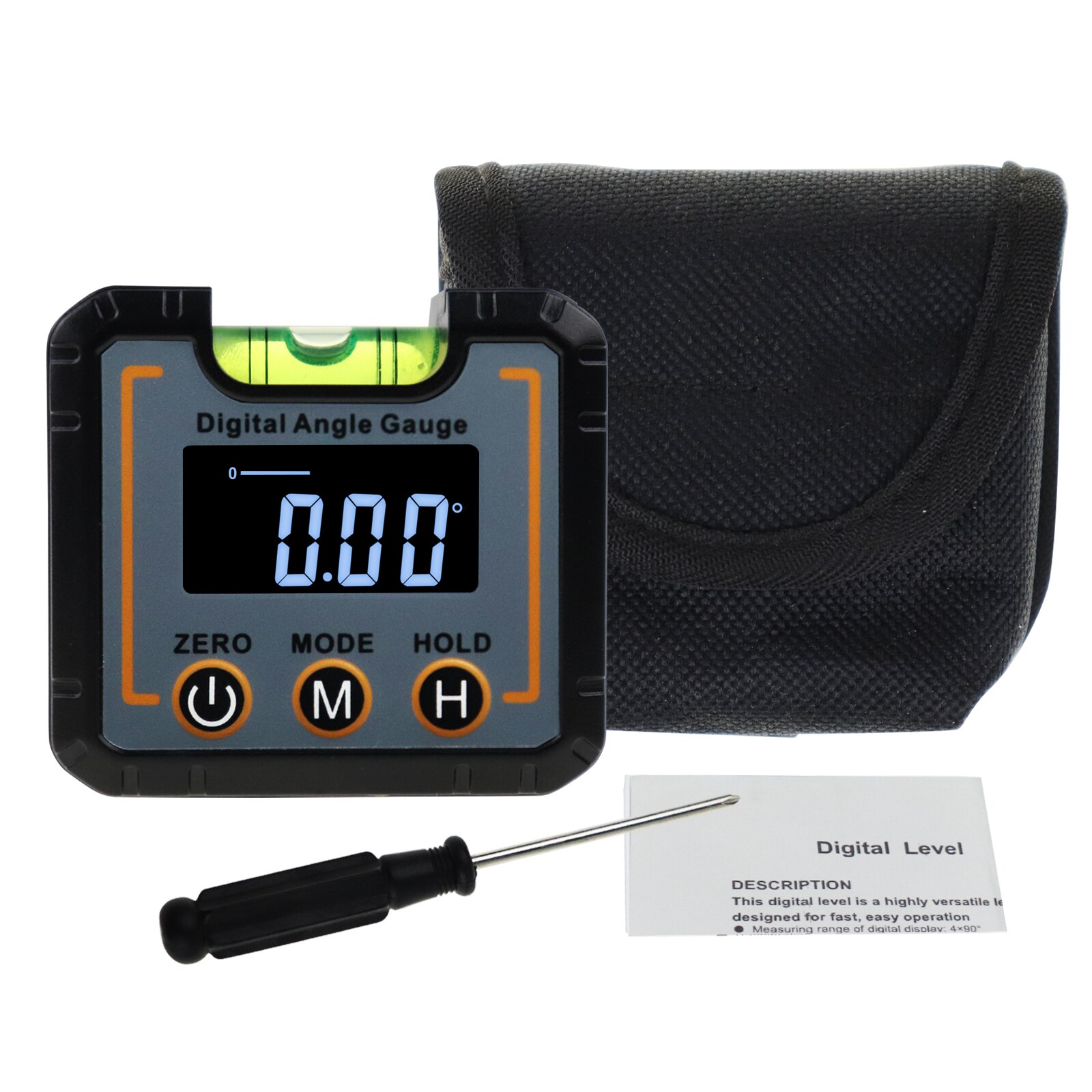 Digital Angle Gauge Electronic Protractor 4 x 90° ... – Vicedeal