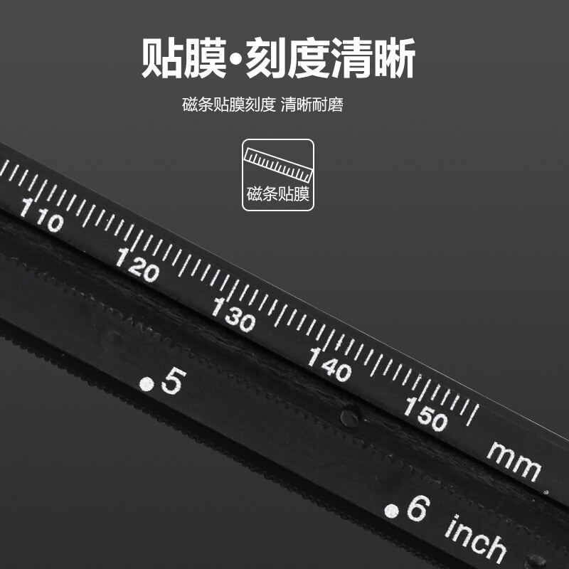 150MM portable plastic tape meter caliper vernier ... – Vicedeal