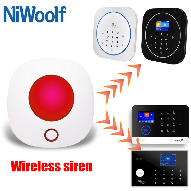 Wireless Siren 433MHz Indoor Strobe Siren Or Tuya ... – Grandado