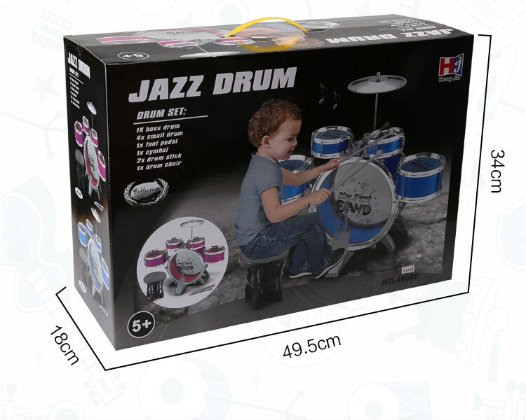 Juego de tambor de Jazz de talla grande para niños... – Grandado