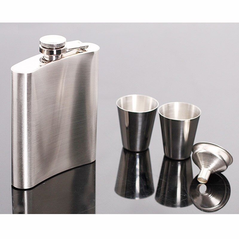 portable stainless steel hip metal flask sets trav... – Vicedeal