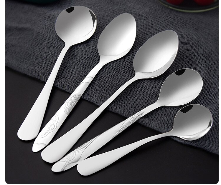5pcs/set Stainless Steel Spoon Household Stainless... – Grandado