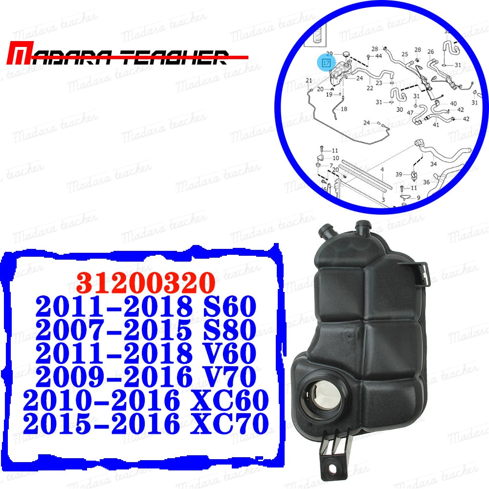 FOR VOLVO V60 XC60 XC70 S60 S80 2.5L L5 L6 3.0L 3.... – Grandado