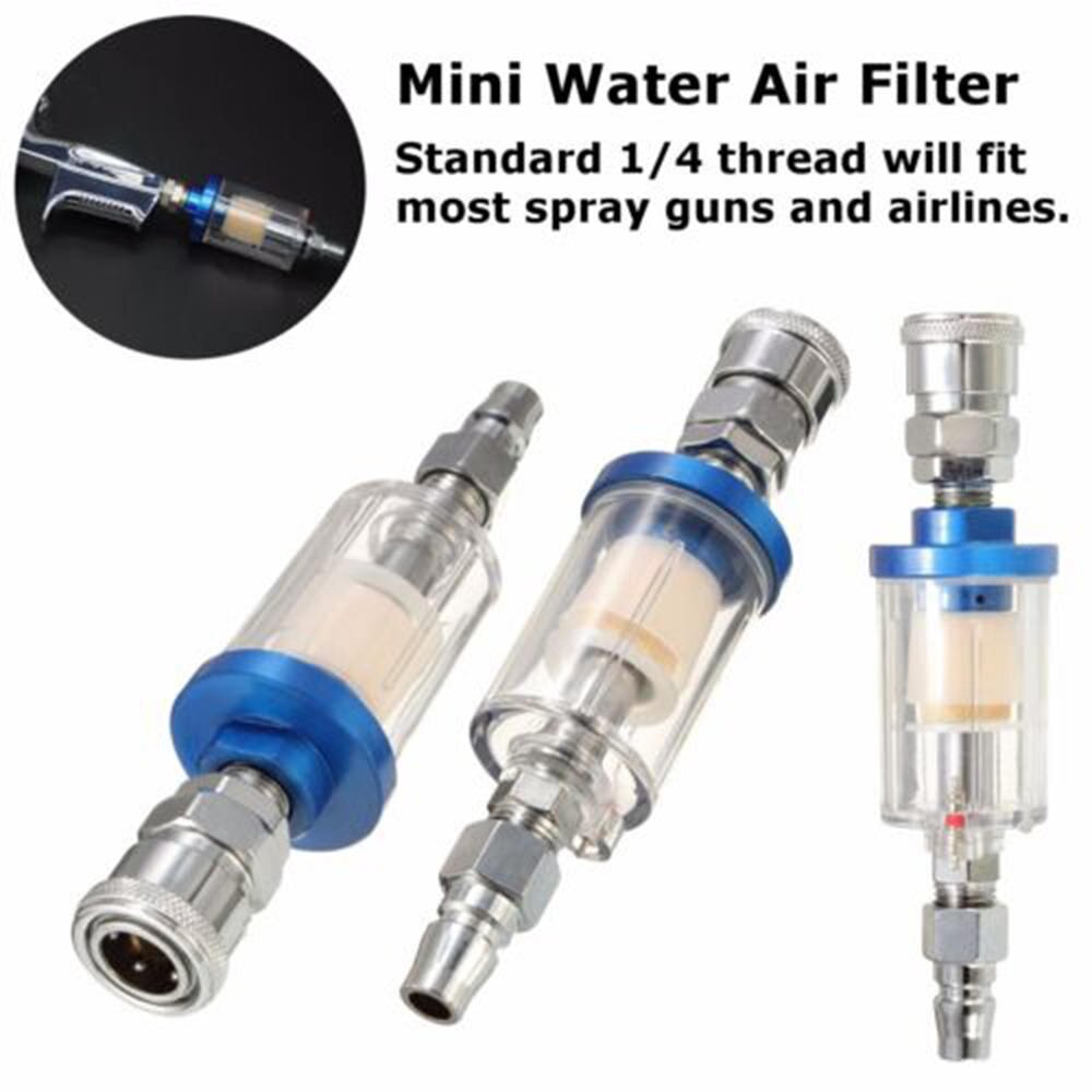 1/4'' Oil Water Separator Air Filter fit Compressor Spray Tool Filter ...