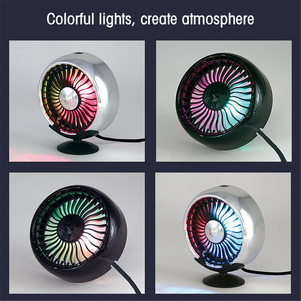 Colorful 3 Gears Car Aromatherapy Electric Fan Air... – Grandado