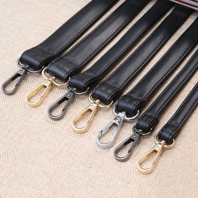 Matt Black Long Bag Strap DIY Adjustable Replaceme... – Grandado