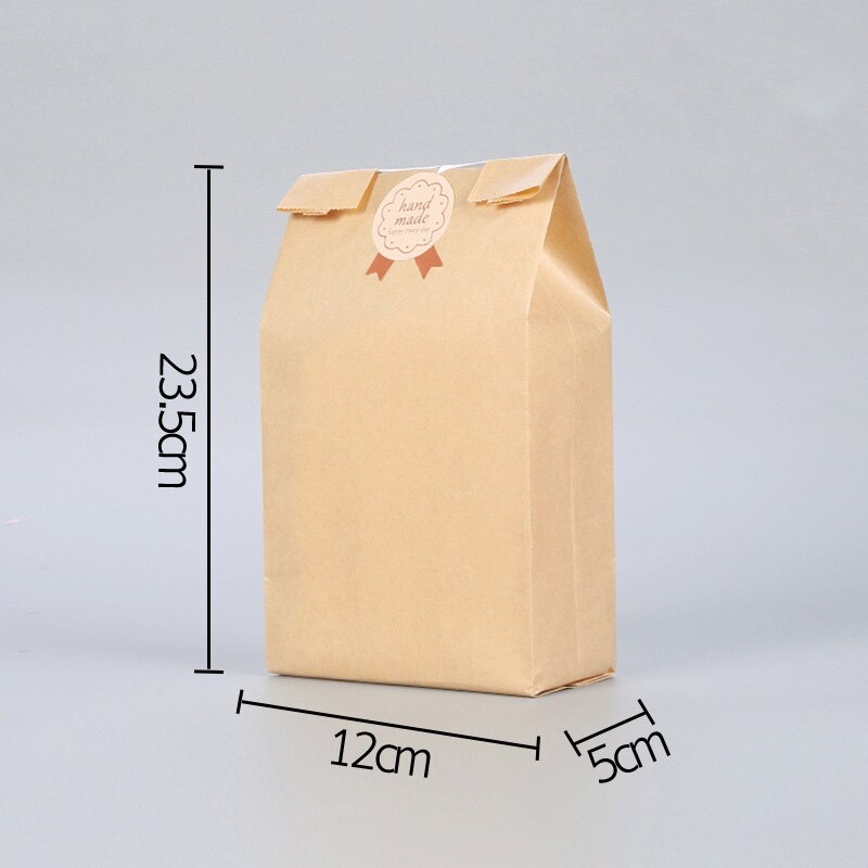 5pcs Kraft Paper Bag Bags Packaging Biscuit Candy ... – Grandado