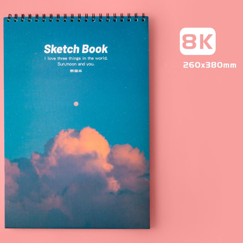 8K(26*38cm) Thick Sketchbook Student Children's Dr... – Grandado