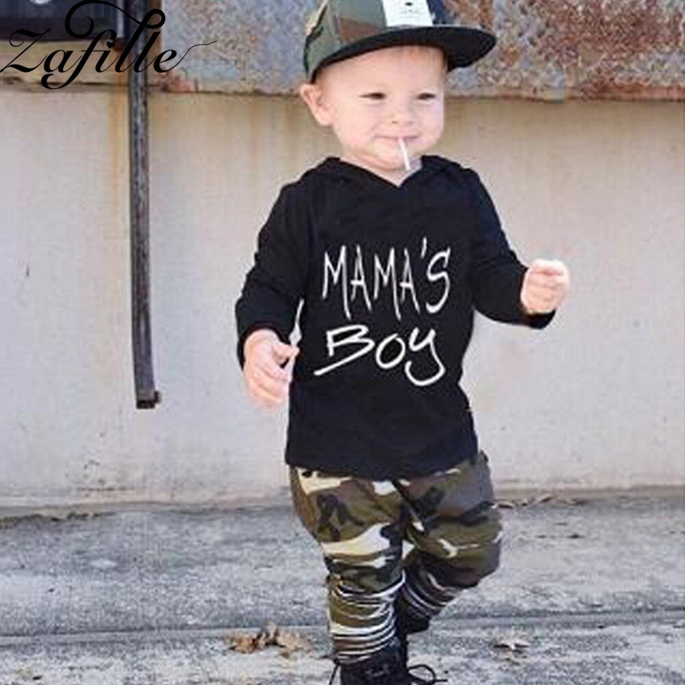 Zafille Jongens Kleding 2Pc Set Lange Mouwen "Mama... – Grandado