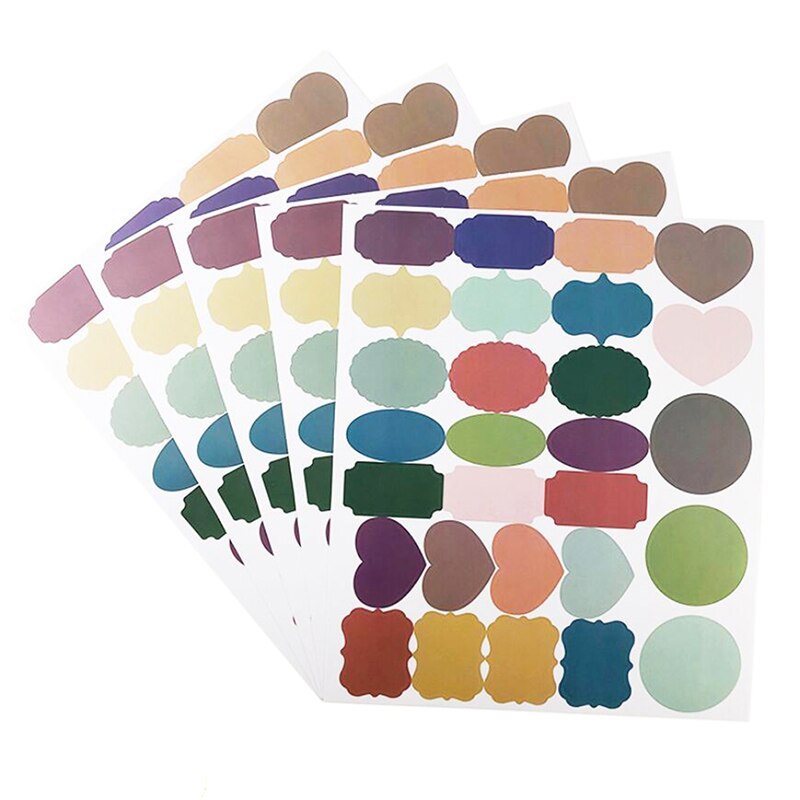 Colorful Adhesive Stickers Labels Waterproof Erasa... – Grandado