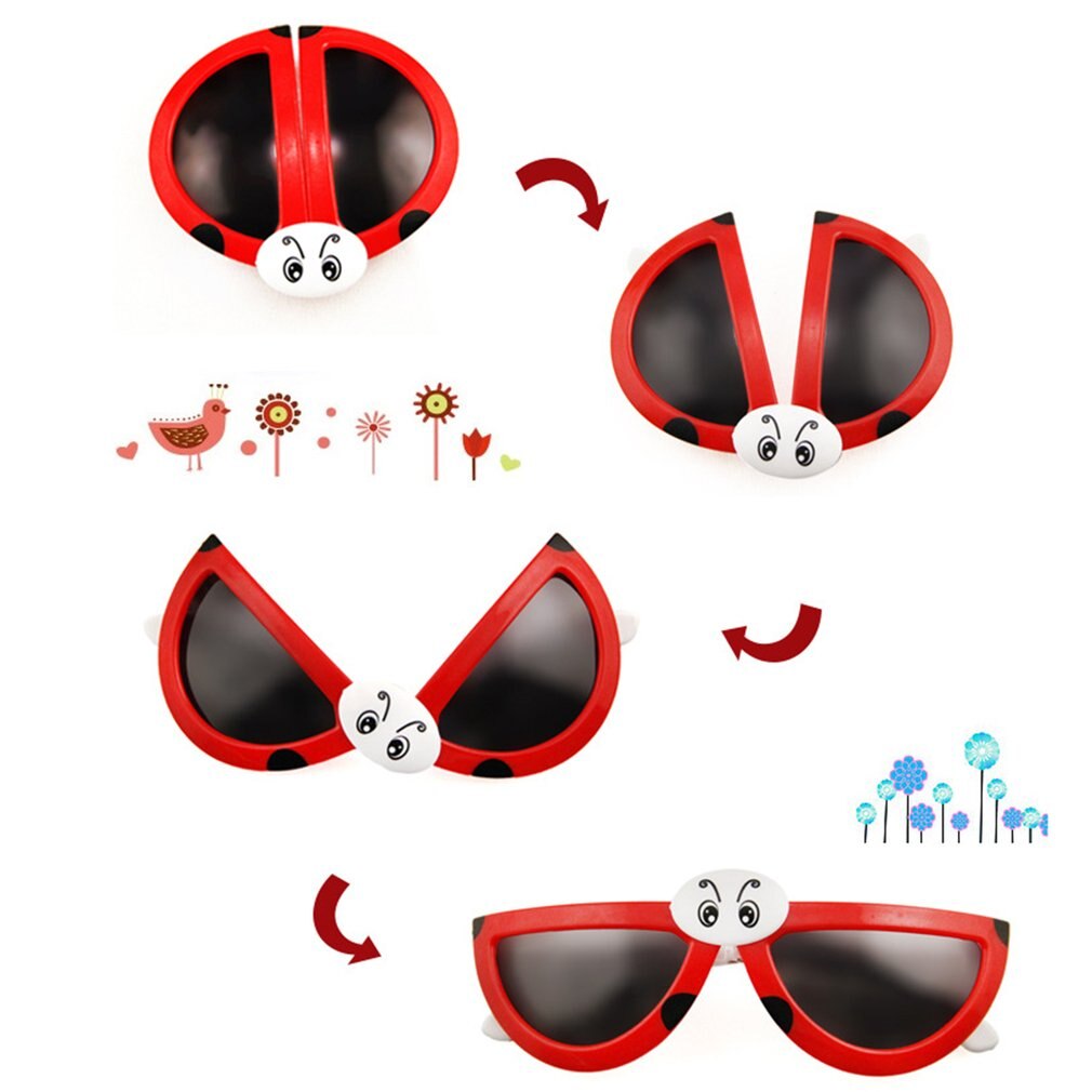 Cute Folding Ladybug Deformity Sunglasses Puzzles ... – Grandado