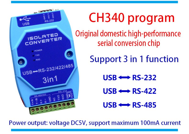 Photoelectric isolated USB to RS485 422 232 interf... – Vicedeal