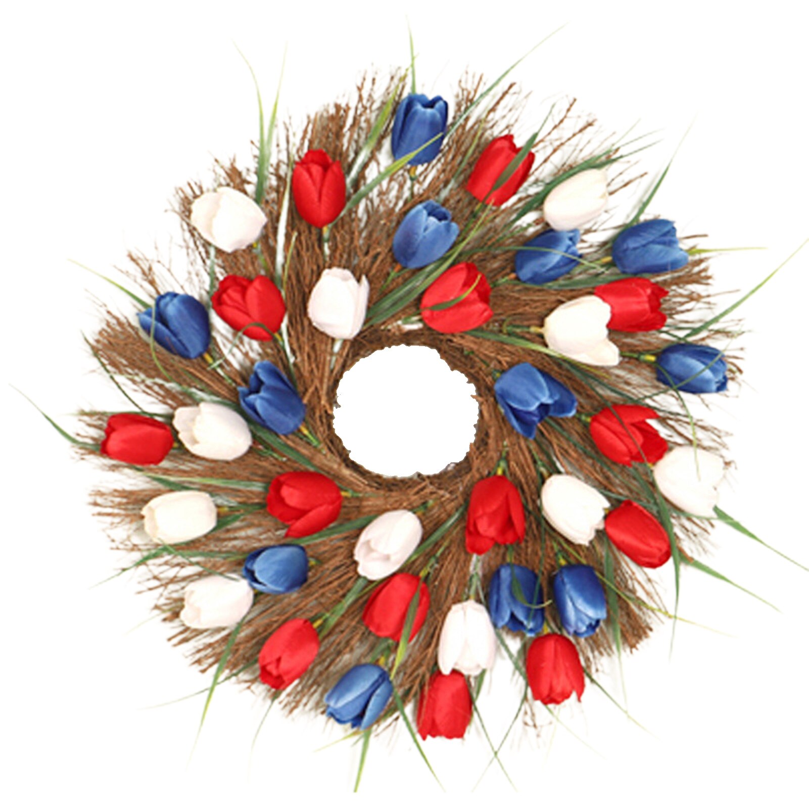 Krans Kunstmatige Bloemen Krans Fall Rode Bloemen ... – Vicedeal