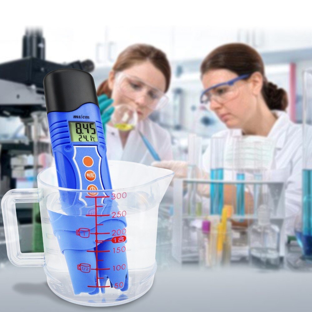 3-in-1 Conductivity EC & pH & Temperature Meter Mu... – Grandado