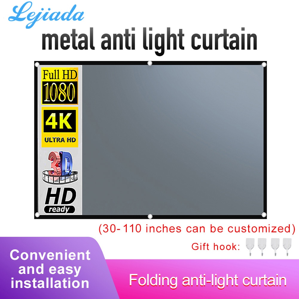 Lejiada 4:3 Projector Anti Licht Gordijn 84 100 11... – Grandado