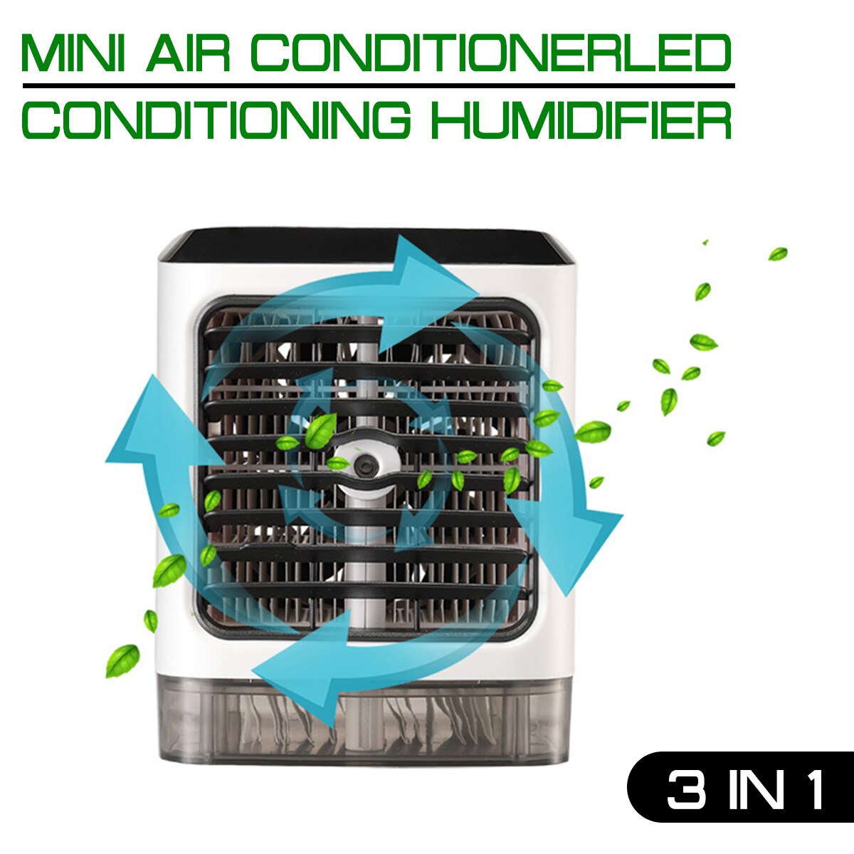 Mini Portable 3IN1 Air Conditioner 7 Colors LED Co... – Vicedeal