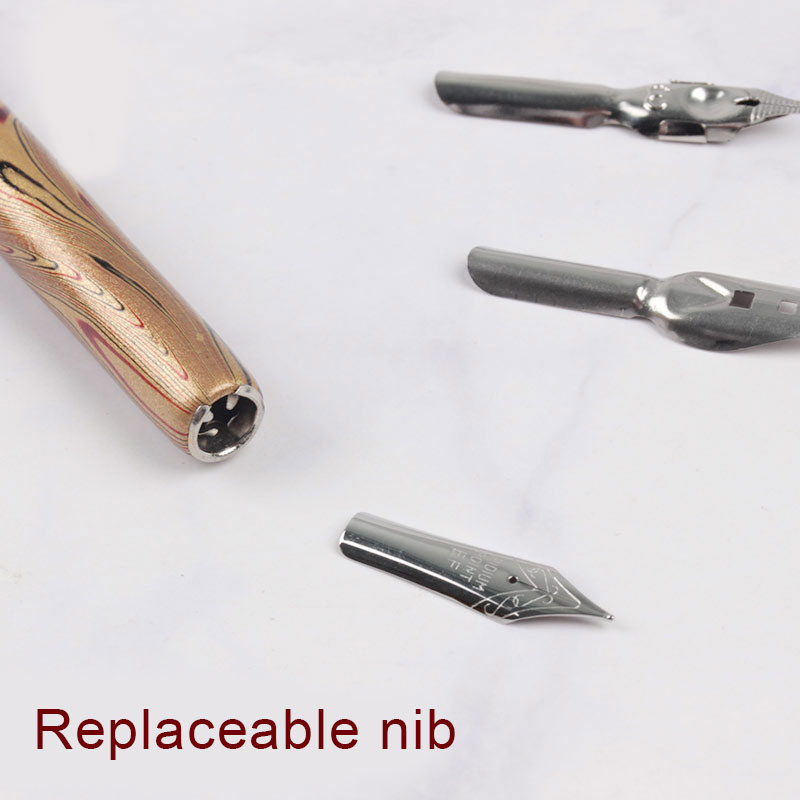 Dip Pen Wood Handcrafted Calligraphy Nib Holder Se... – Vicedeal