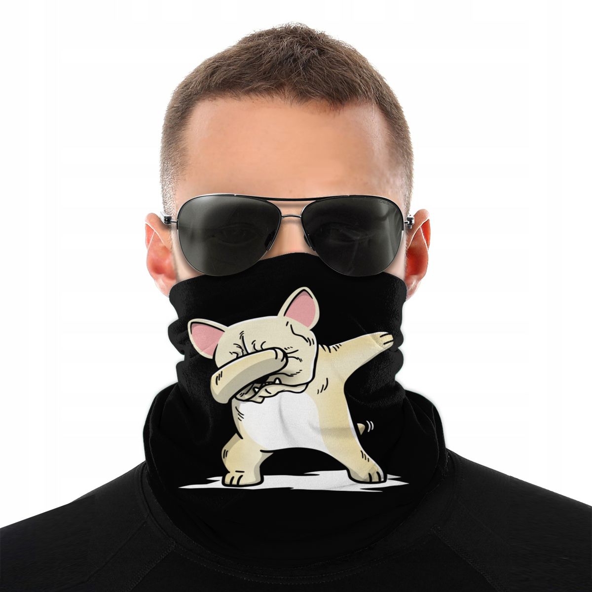 Funny Dabbing French Bulldog Dog Magic Scarf Half ... – Vicedeal