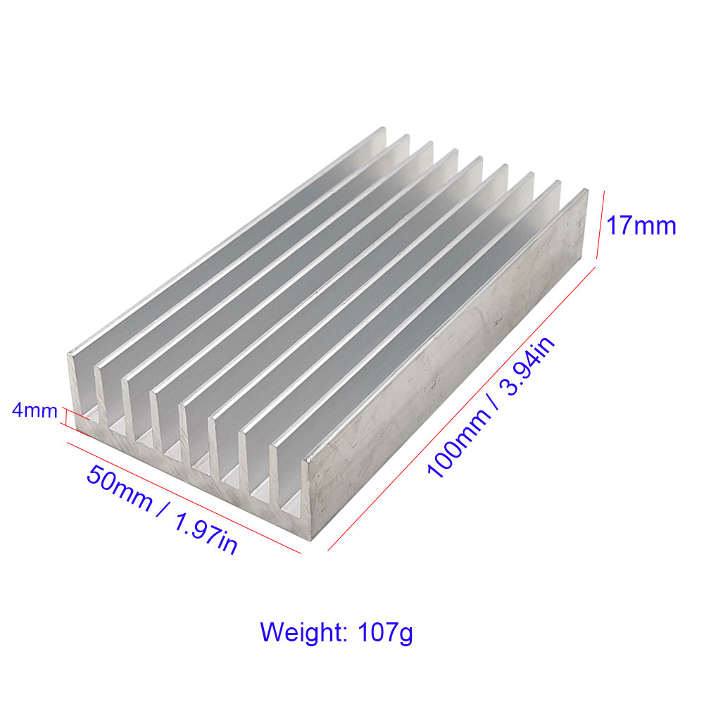 2 Pcs 100X50 Mm Led Radiator Heatsink Aluminium Le... – Grandado