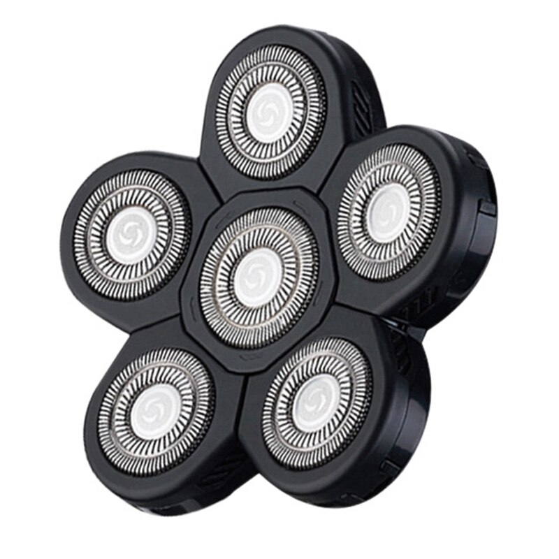 6 In 1 Scheerapparaat Blade Heads 6 Bladen Baard S... – Vicedeal