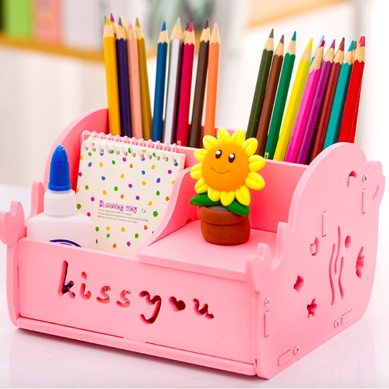 Multi-Functional Pen Container Desktop Lovely Cart... – Grandado