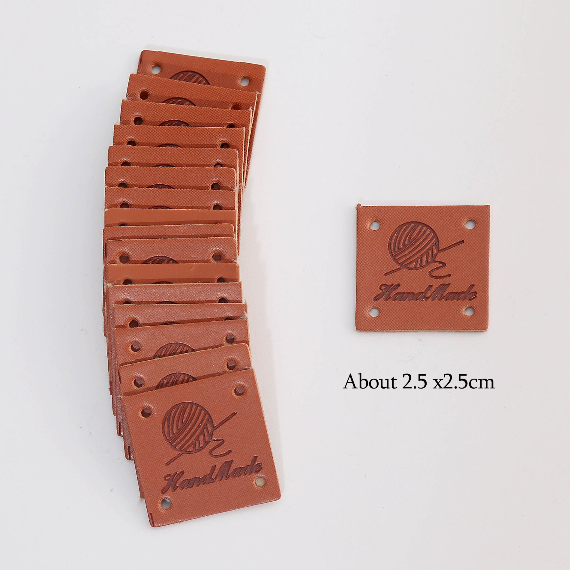 100Pcs/Lot Handmade Leather Clothing Labels For /H... – Grandado