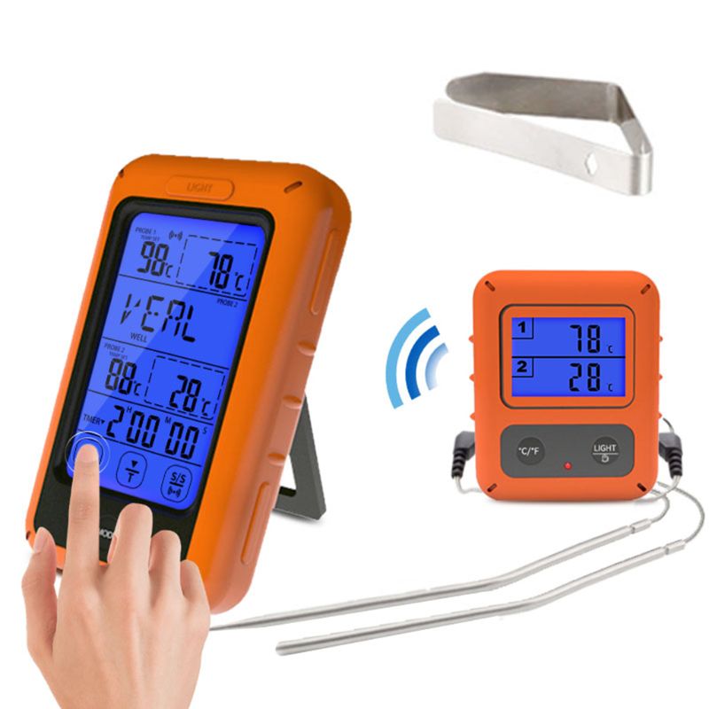Digital Oven Dual Probe Thermometer Set Wireless R... – Grandado