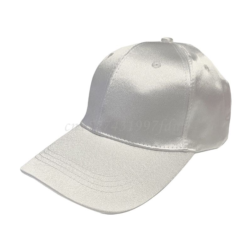 Unisex Summer Satin Baseball Cap Shiny Solid Color... – Grandado