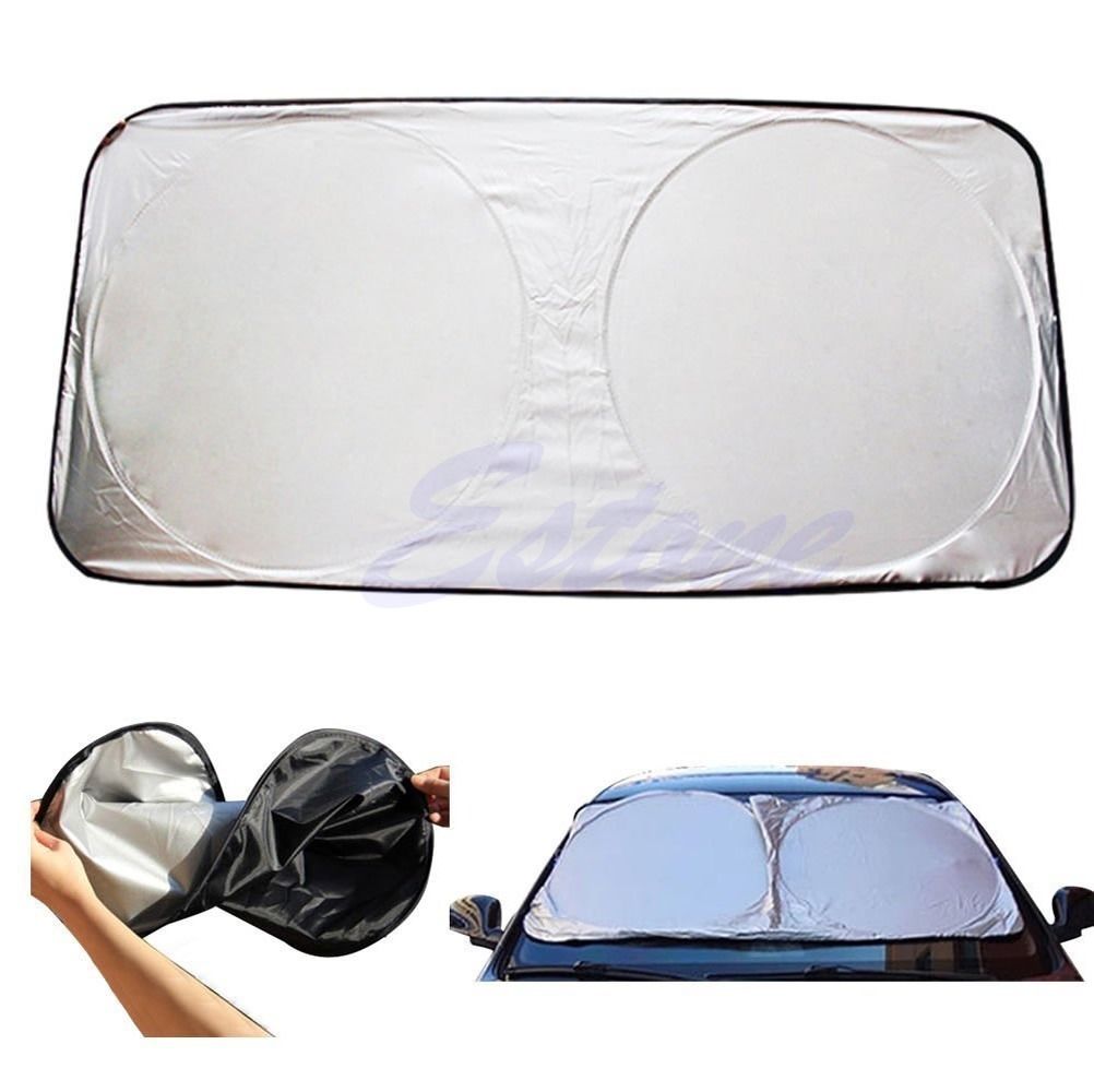 Folding Front Rear Window Sun Shade Car Windshield... – Grandado