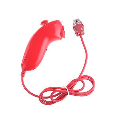 RED Left Hand Remote Wired Nunchuk Controller For ... – Grandado