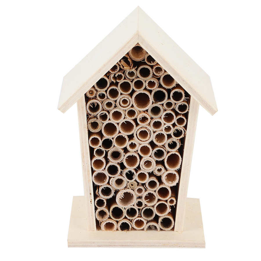 Wooden Insect House Bee Nesting House Wooden Insec... – Grandado