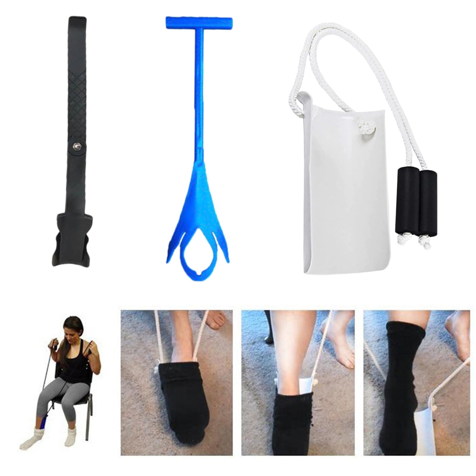 Flexible Sock Aid Device Compression Sock Helper A... – Grandado