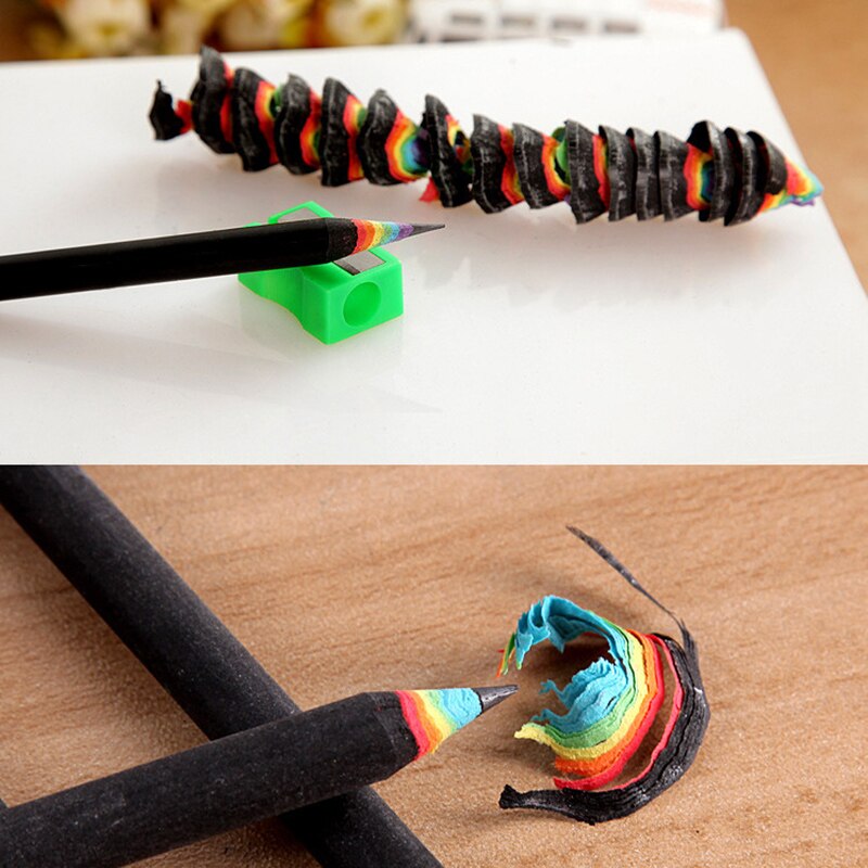 12 Pcs Rainbow Pencil Set for Drawing Sketch Paint... – Vicedeal