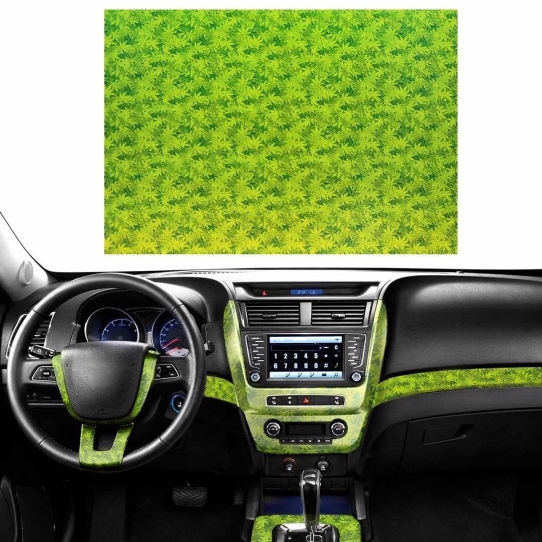 Green Leaves Hydrographic Film Water Transfer Prin... – Grandado
