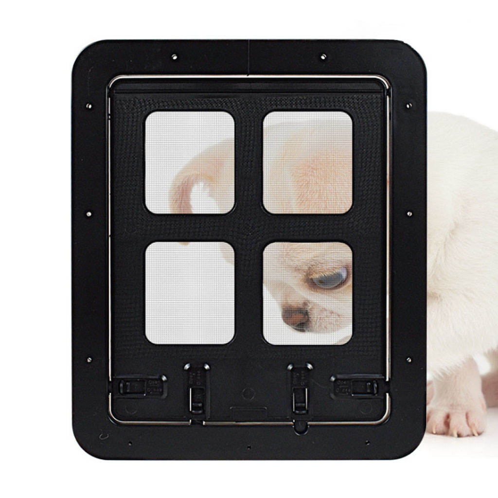 4 Way Pet Cat Puppy Dog Flap with Locking Function... – Grandado