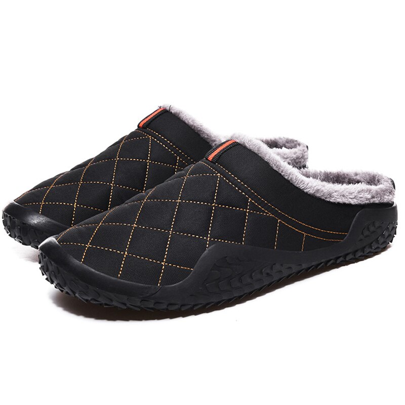 Men Slippers Home Synthetic Waterproof Winter Slip... – Grandado