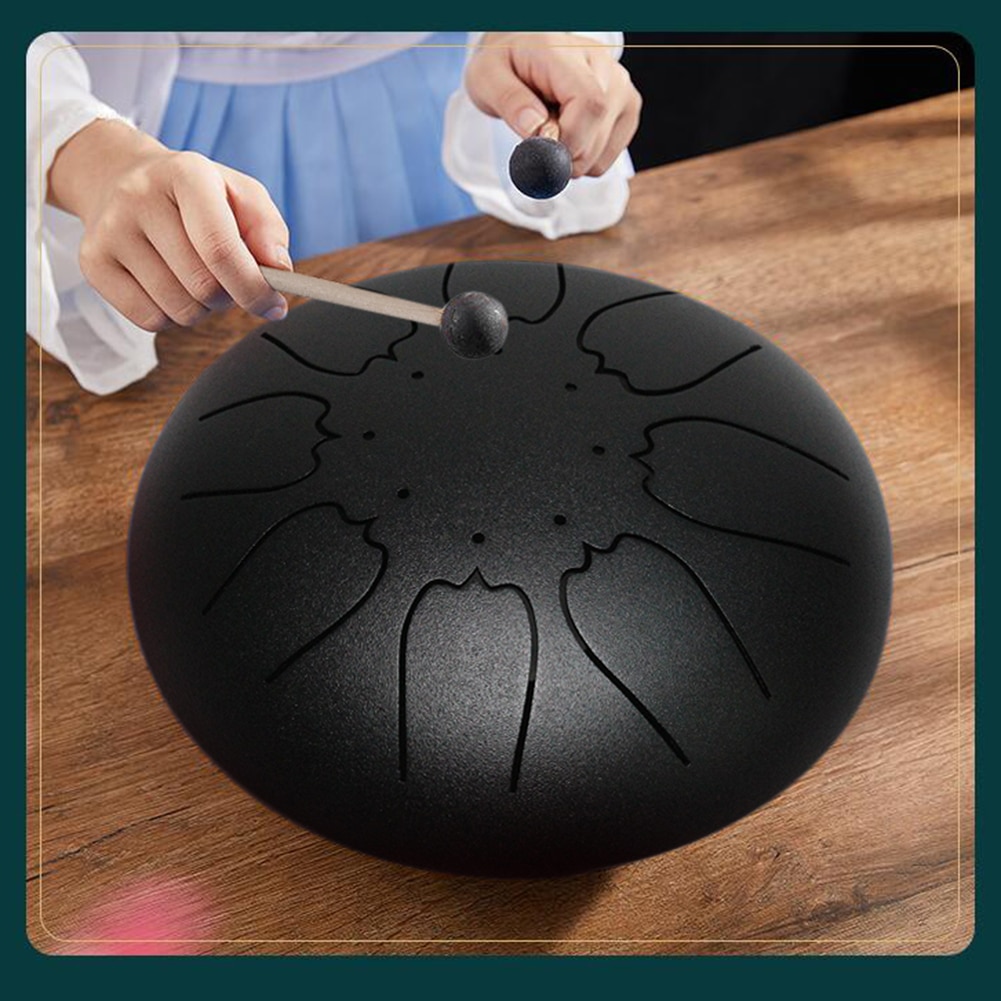 8 Notes Small Drum w/ Carrying Bag 6 inch Percussi... – Grandado