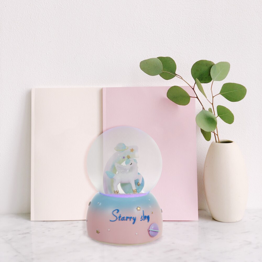 Music Crystal Ball Dreamy Unicorn Crystal Ball Lov... – Grandado