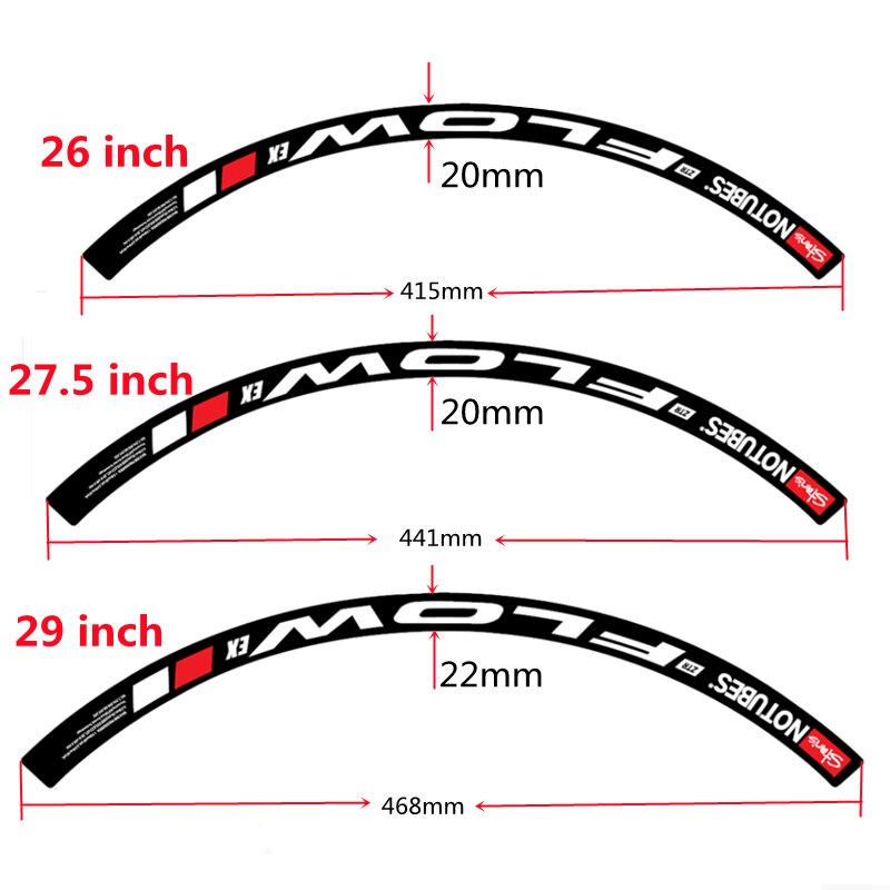 Wheel rim Stickers for Stan's NOTUBES FLOW EX ... – Vicedeal