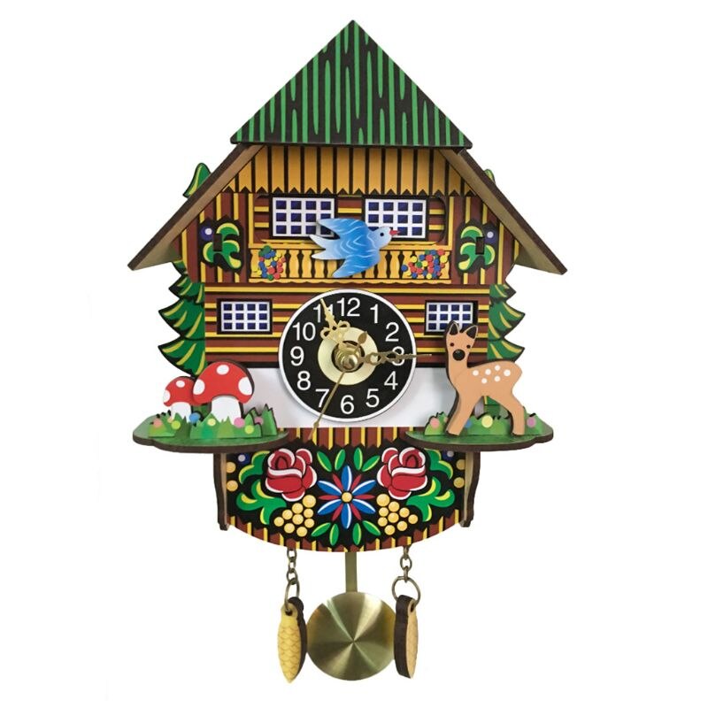 3D Cartoon Cuckoo Wooden Hanging Swing Wall Clock ... – Grandado