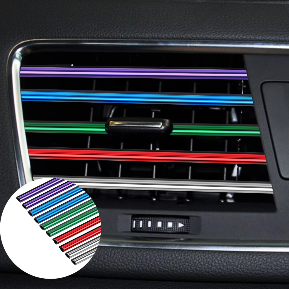 10Pc Universal Car Air Outlet Decoratieve Strip Au... – Vicedeal
