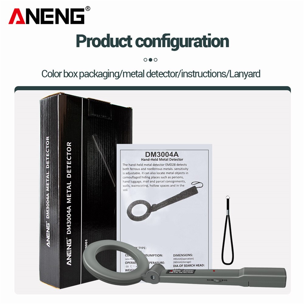 ANENG DM3004A Metal Detector High Sensitivity Body... – Vicedeal