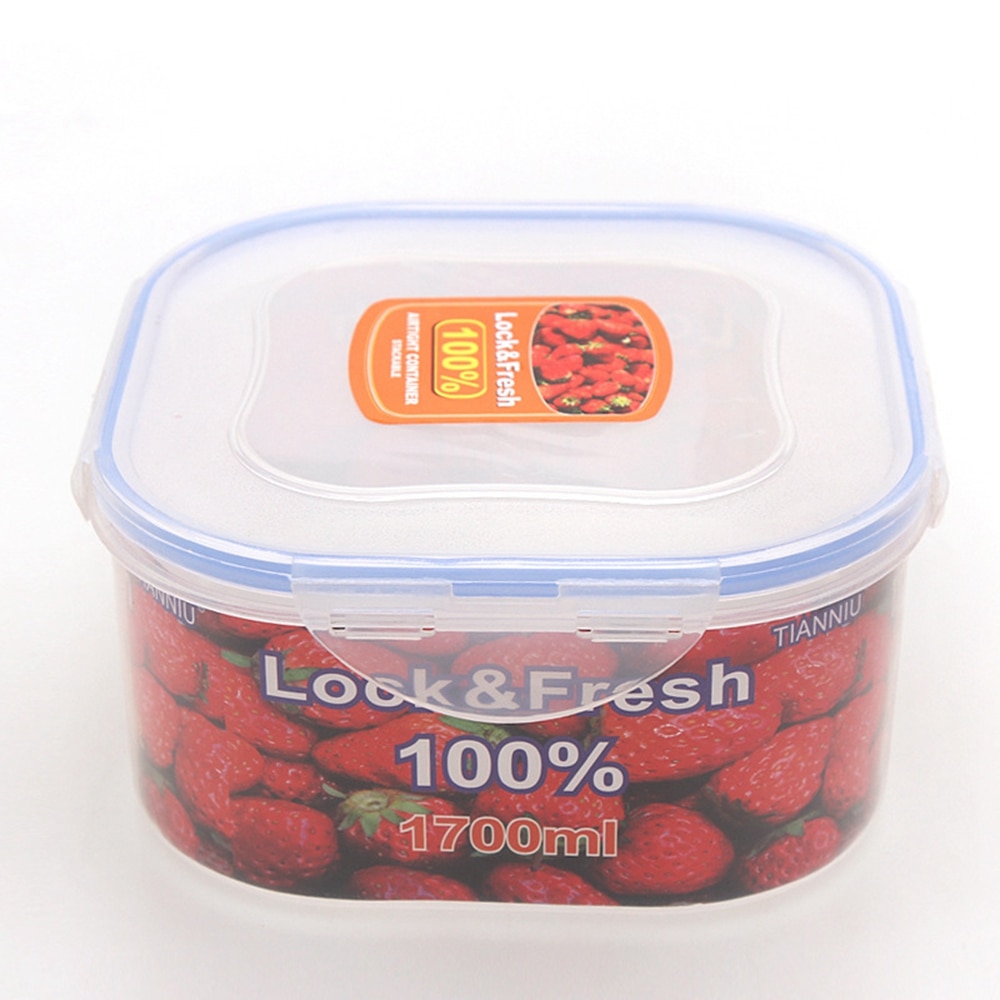 Kitchen Plastic Microwave Food Box Set Transparent... – Grandado