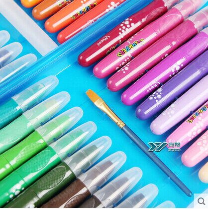 36 Colorful Aqueous Rotation Crayons Silk Stick Ro... – Vicedeal